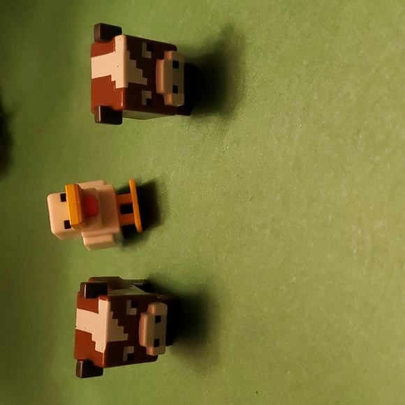 Mattel | Toys | 3pc Minecraft Grass Series Minifigures | Poshmark